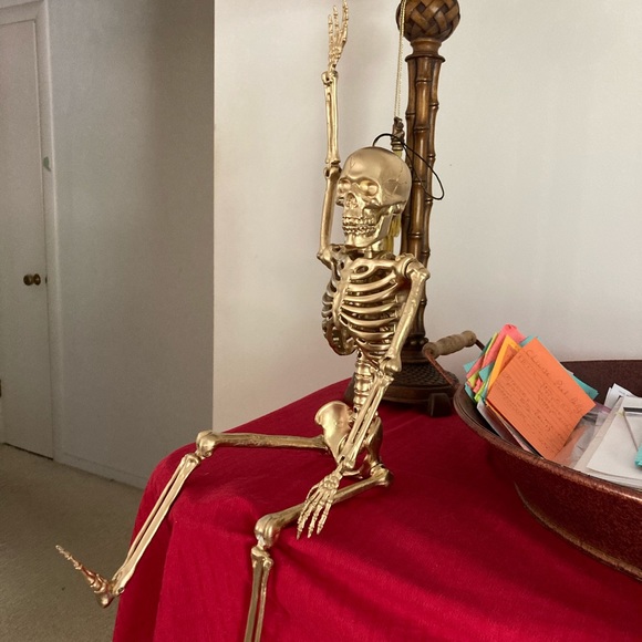 Accents | 24 Inch Tall Gold Posable Skeleton | Poshmark
